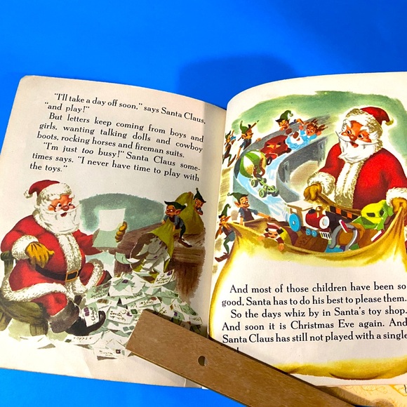 Disney | Holiday | Walt Disneys Vtg 95 Santas Toy Shop A Little Golden ...